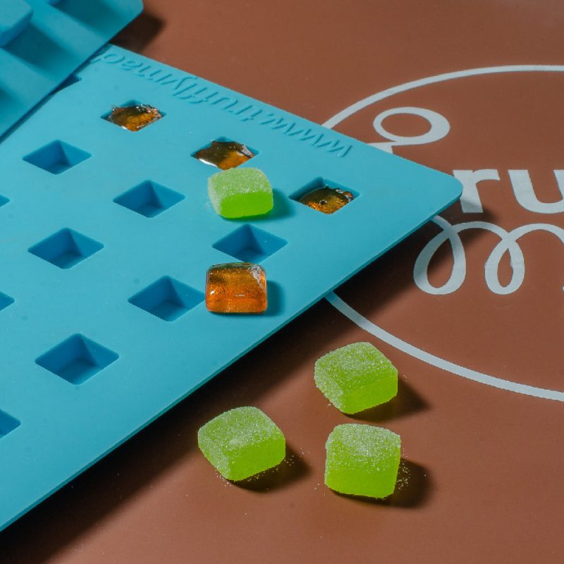 Mini Rounded Square Gummy & Chocolate Mold - Scoritech USA